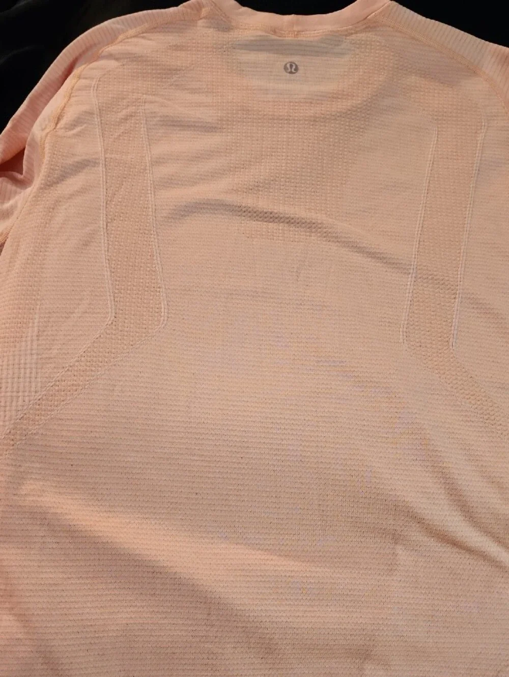 lululemon athletica | Tops | Lululemon Peach Striped Long Sleeve Top ...